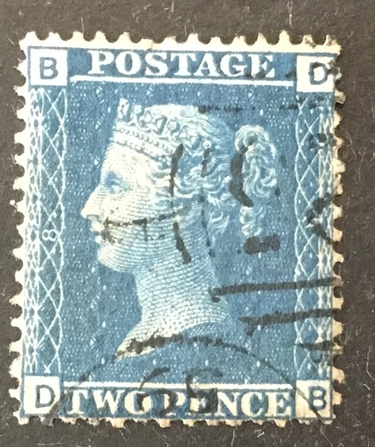 GB QUEEN VICTORIA "2d Blue" VFU Stamp "D-B" LH £11.05 - PicClick UK