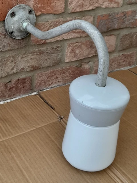 COUGHTRIE FS10 LAMP with opaline shade (nos) with used swan neck wall ...