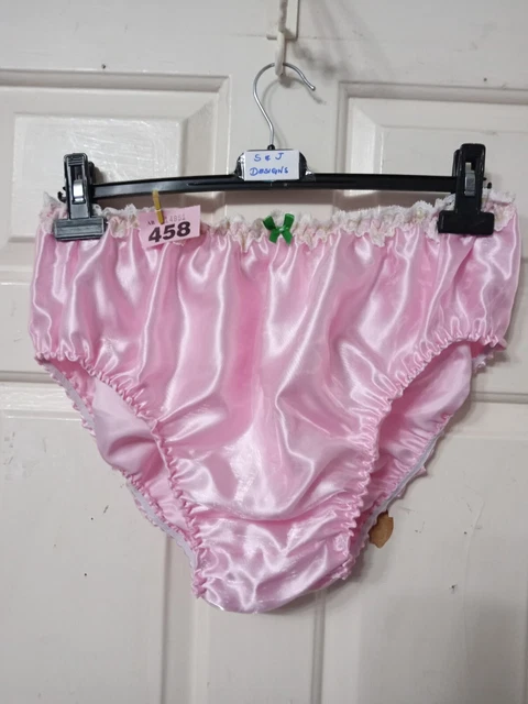 LADIES~MAIDS~SISSY~TV/CD~ADULT BABY PINK Satin Pants With Organza ...