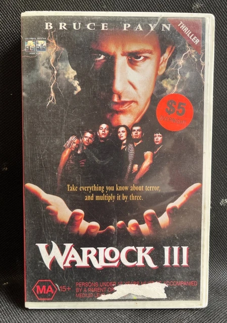 WARLOCK III RARE Australian Columbia Video VHS 90s Supernatural Horror ...