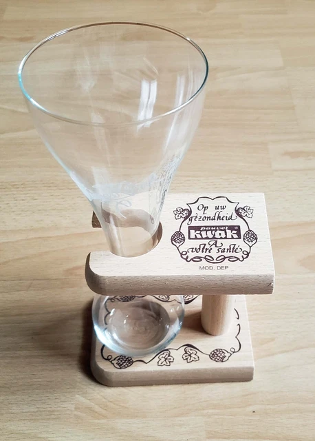 ** VERRE A Biere Kwak, Support Bois, Verre 33 Cl EUR 20,00 - PicClick FR
