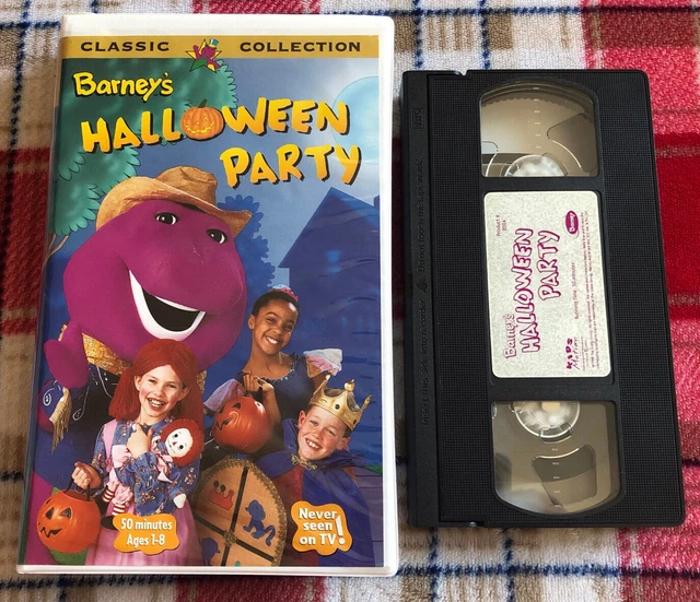 BARNEY'S HALLOWEEN PARTY [1998] | Canadian Clamshell Edition VHS TAPE ...
