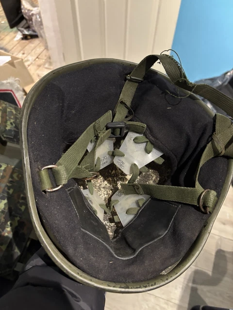 EARLY TYPE BRITISH Army M76 Paratrooper Para Helmet 1970s 1980s ...