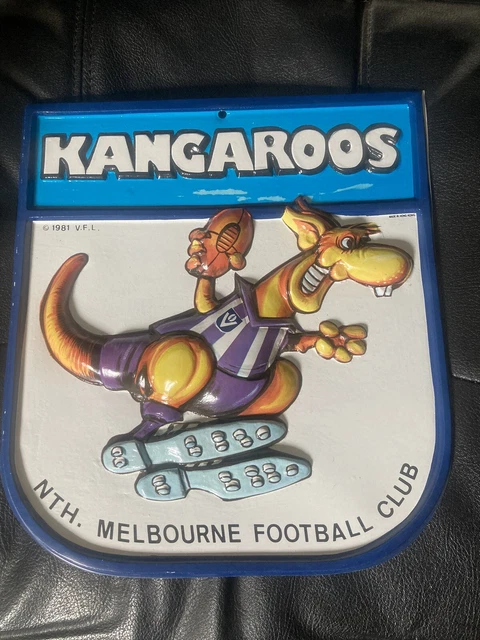 VFL ORIGINAL 80S North Melbourne Plastic Wall Mascot $55.00 - PicClick AU