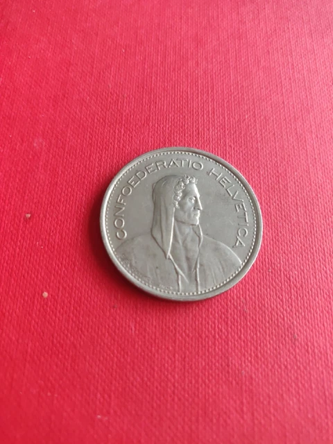5 FR SWISS Francs 1968 B Confoederatio HELVETICA Collectable Circulated ...