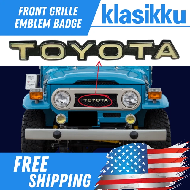 NOUVEAU BADGE EMBLÈME De Calandre Avant Toyota Land Cruiser Fj40 Fj45 EUR 33,01 - PicClick FR