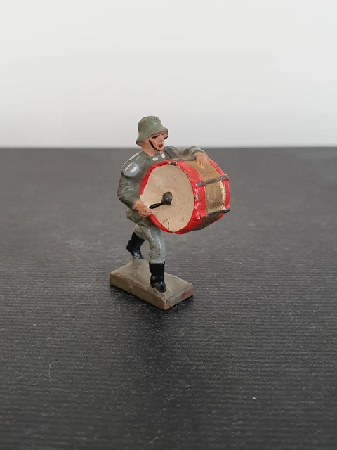 ELASTOLIN LINEOL SOLDAT Pauker Musiker Infanterie Militär II WK Masse Serie 4 cm EUR 39,99 ...