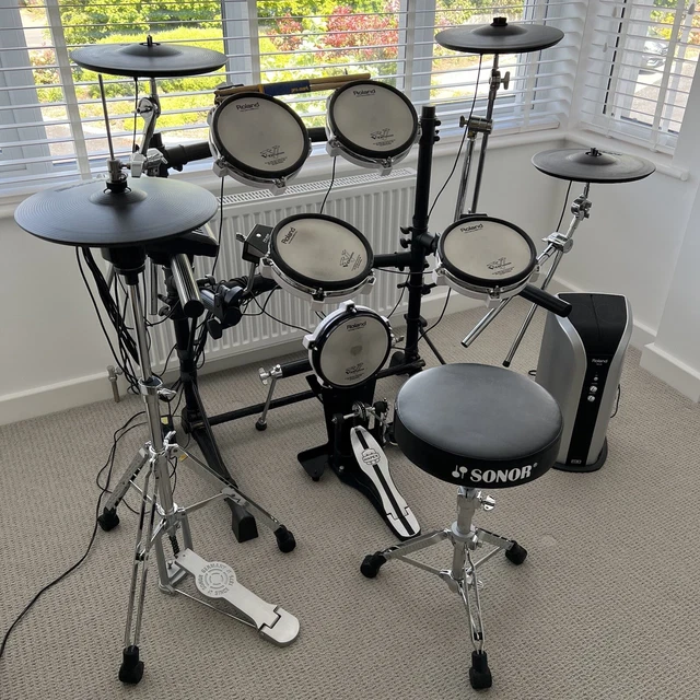 ROLAND TD-8 V-DRUMS Electronic Drum Kit + Extras including New Roland ...
