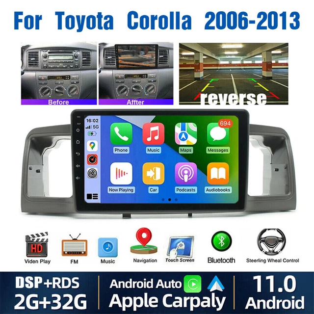 FOR TOYOTA COROLLA 2006-2013 9" Android 11 Car Stereo Radio GPS WIFI ...