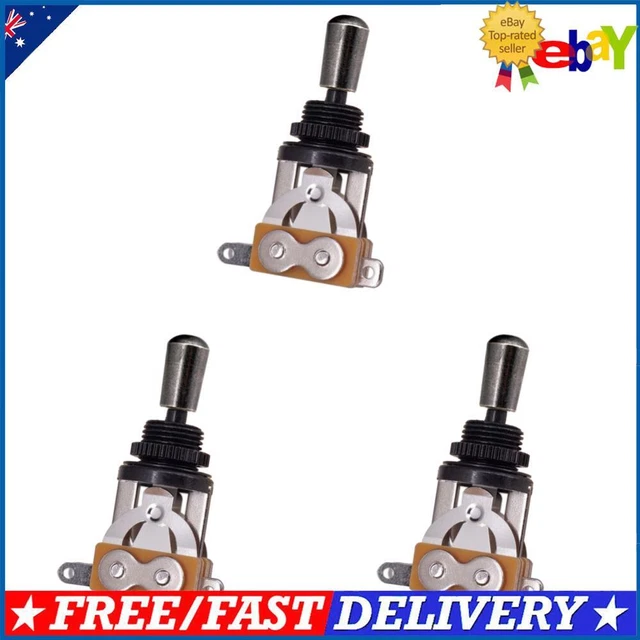 3 WAY ELECTRIC Guitar Selector Pickup Toggle Switch for LP EPI (Black ...