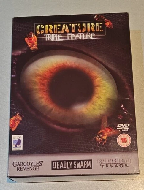 CREATURE TRIPLE FEATURE -Gargoyles' Revenge/Deadly Swarm/Snakehead ...