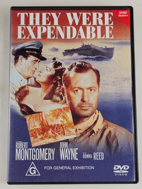 THEY WERE EXPENDABLE DVD - Region 4 - VGC $9.95 - PicClick AU