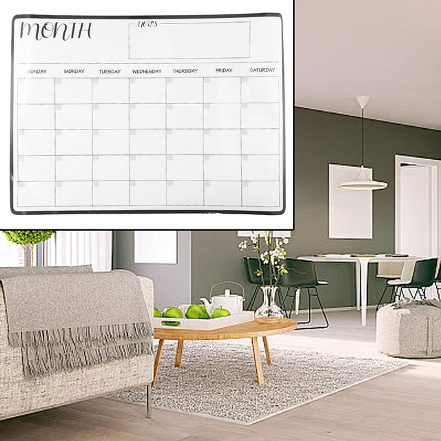 MESSAGE BOARD TABLEAU Blanc To Do List Hebdomadaire Mensuel Calendrier ...
