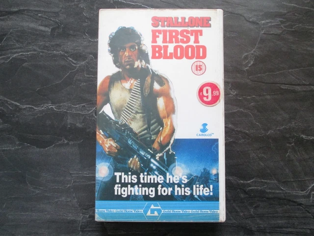 FIRST BLOOD VHS Guild Vhs Not Big Box Ex Rental Pre Cert Vhs Sly ...