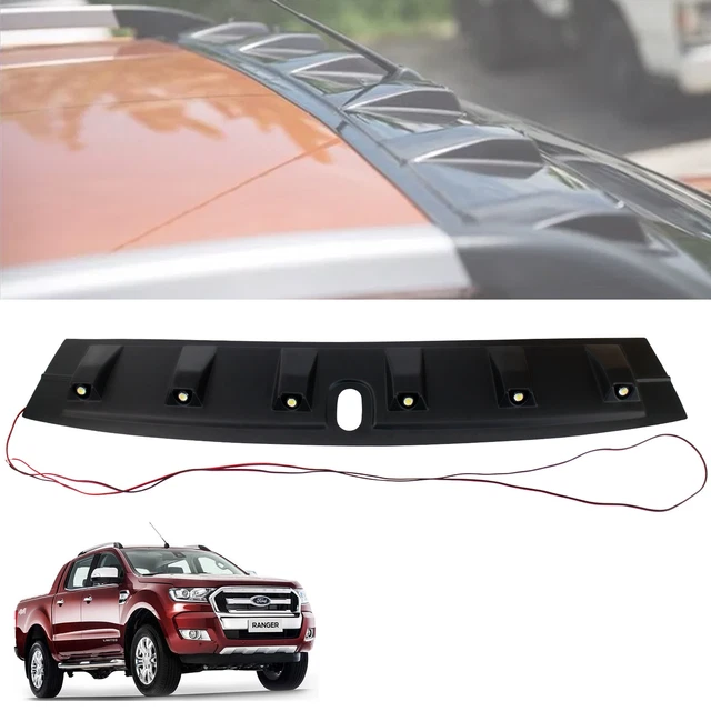 FRONT ROOF SPOILER Cap with LED Lights for Ford Ranger 2012-2023 ...