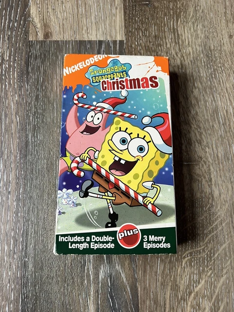 NICKELODEON CHRISTMAS VHS LOT Spongebob Squarepants Doug Rugrats Santa ...