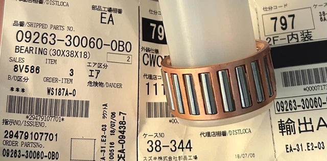 NEW OEM SUZUKI Crank Pin Bearing 09263-30060-0B0 RMZ250 $90.45 ...