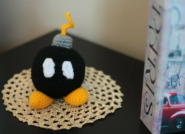 BOB-OMB PLUSH SUPER MARIO Bros Bob-omb Amigurumi Nintendo Video Games ...