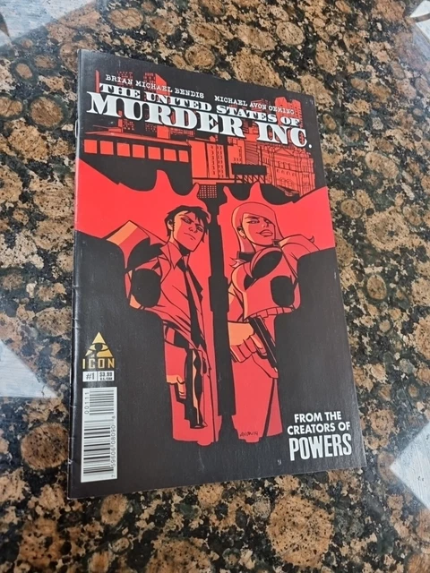 UNITED STATES OF Murder Inc #1 Comic (Vf) Optioned Multiple 1St ...