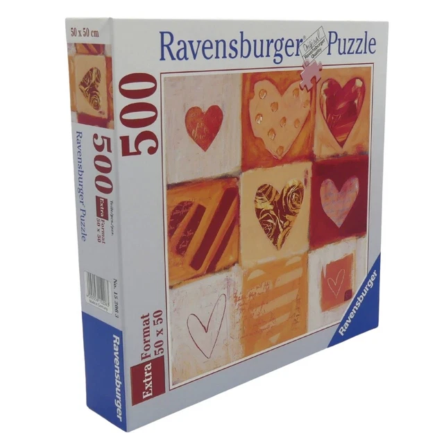 RAVENSBURGER PUZZLE HAPPY Heart 500 Teile 50 x 50cm Boden quadratisch NEU OVP EUR 12,99 ...