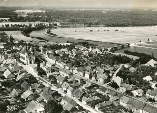 CARTE LAMARCHE SUR SAONE Vue générale aérienne et vallée de la Saône EUR 5,00 - PicClick IT