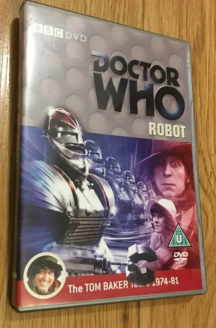 DOCTOR WHO: ROBOT DVD - BBC TV Sci-Fi Tom Baker SILVER BBC DVD CASE ...