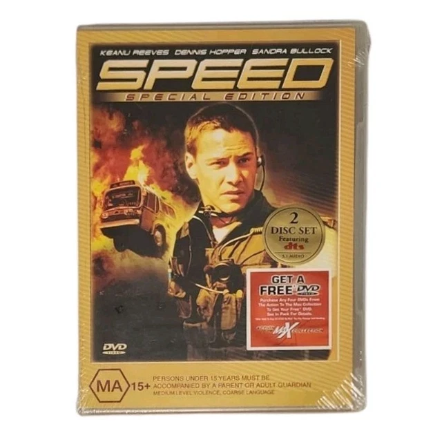 SPEED SPECIAL EDITION DVD Region 4 New and Sealed Keanu Reeves Sandra ...