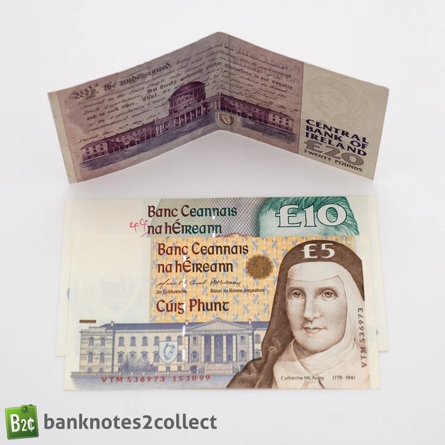IRELAND: SET OF 3 Irish Punt Banknotes. £0.99 - PicClick UK