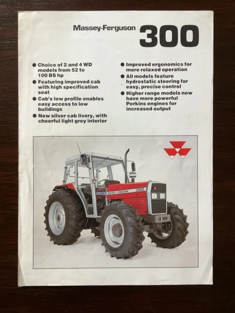 MASSEY FERGUSON 300 Tractor Range Brochure £5.00 - PicClick UK