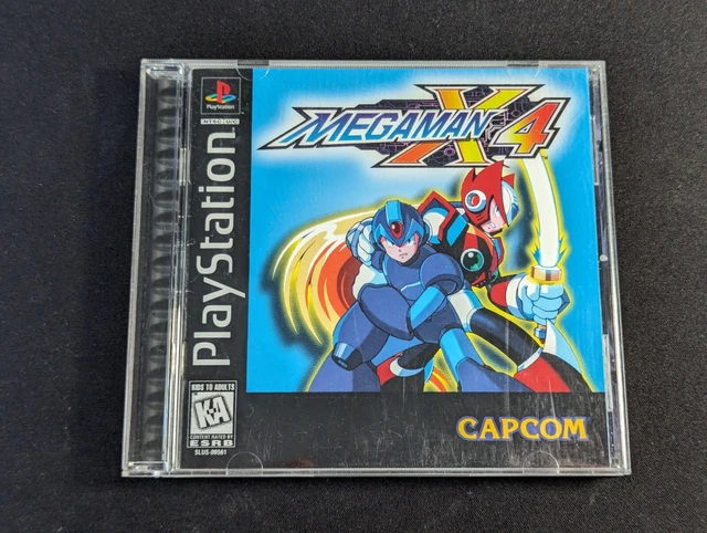 MEGA MAN X4 (Sony Playstation 1) PS1 Black Label completo CIB EUR 13,77 ...