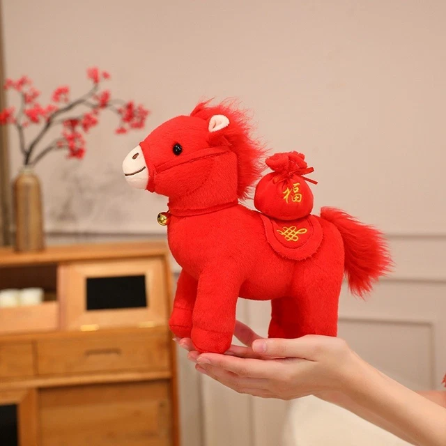 ZODIAC HORSE PLUSH Toy With Pp Cotton Filling For New Year Celebration ...