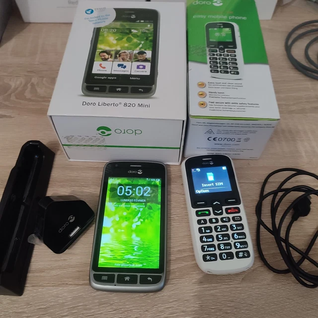 LOT DEUX TÉLÉPHONES Mobile Doro/Liberto820mini,Easyphone/Bloqués EUR 44 ...