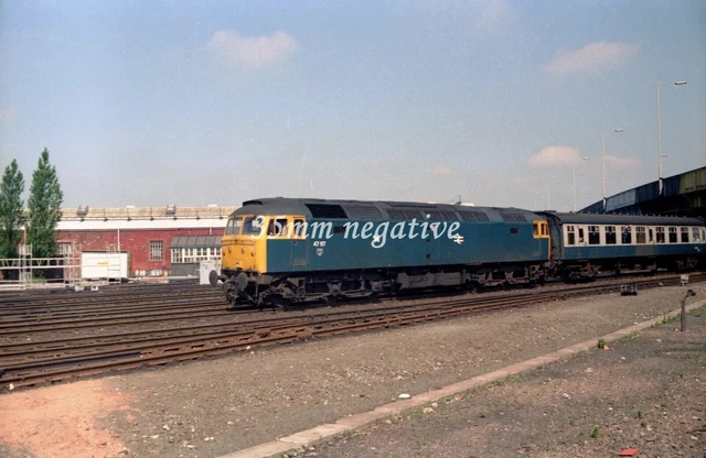 BRITISH RAIL BRUSH DIESEL LOCOMOTIVE 47117 DONCASTER 35mm NEGATIVE ...