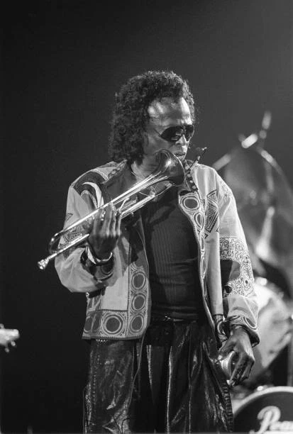 JAZZ MUSICIAN MILES Davis Performs Live On Stage 1989 Old Music Photo ...