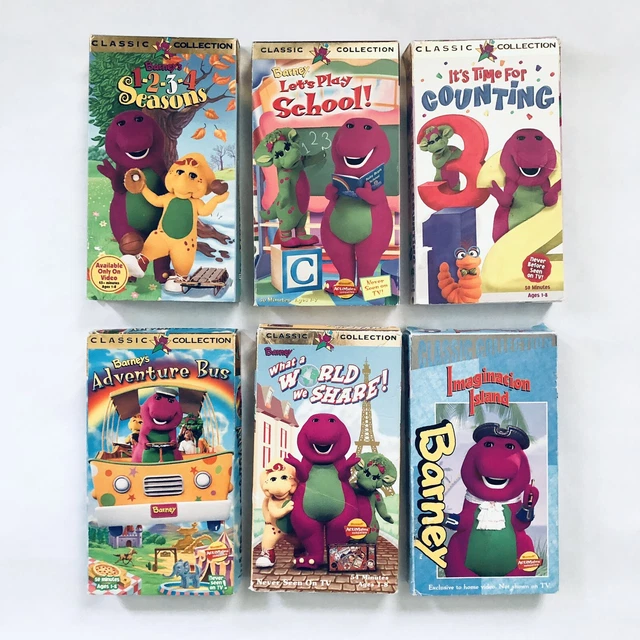 BARNEY & FRIENDS Classic Collection VHS Let's Play School Never Seen On ...