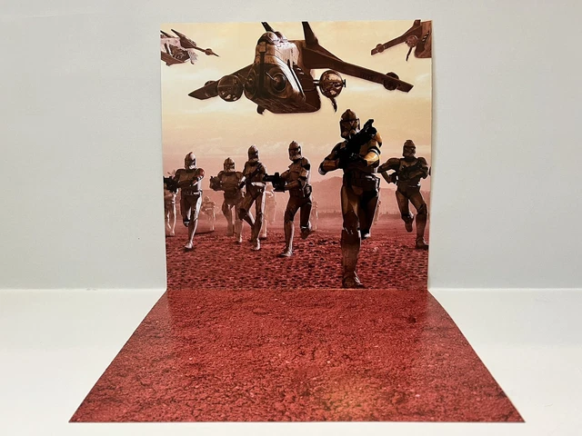 CUSTOM GEONOSIS CLONE troopers ikea detolf 12" & 1/6th scale diorama ...