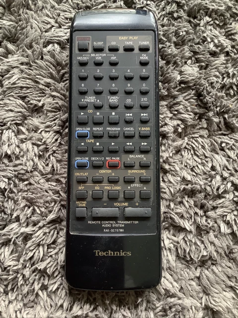 TECHNICS RAK-SC707WH CH950 HiFi Stereo Remote Control EUR 35,06 ...