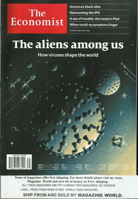 THE ECONOMIST WEEKLY MAGAZINE, THE ALIENS AMONG US AUGUST, 22nd ...