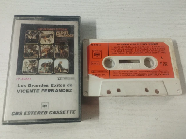 VICENTE FERNANDEZ LES Grandes Exitos De CBS 1975 - Cinta Tape Cassette ...