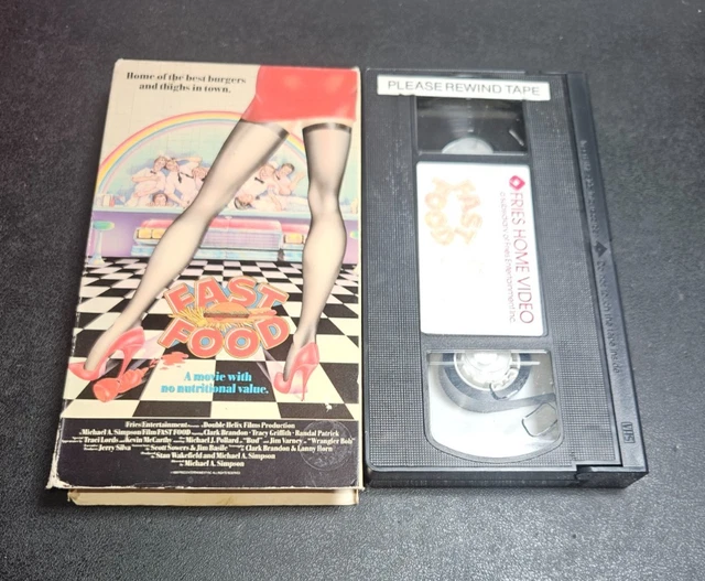 FAST FOOD (VHS, 1989) Traci Lords Jim Varney Fries Home Video Rare ...