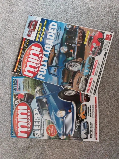 MINI MAGAZINE X 2 (Restore Modify Enjoy) Issues 201/206 - 2012 £4.00 ...