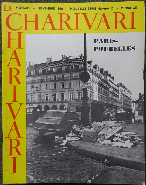LE CHARIVARI-PAMPHLET MENSUEL-1966-1967-HUMOUR-CARICATURE-DESSINS ...