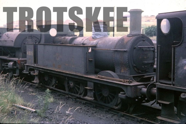 35MM SLIDE BR British Railways Steam Loco 41835 Class 1377 Canklow 1966 ...