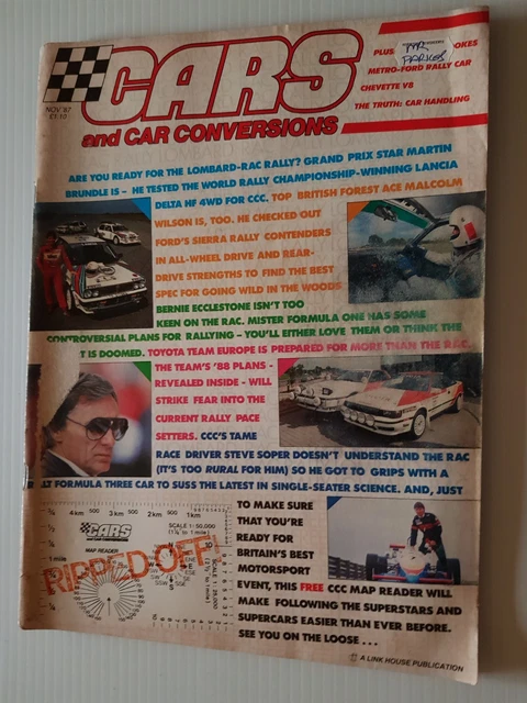 CARS AND CAR Conversions Magazine November 1987 Subaru RX Celica Sierra ...