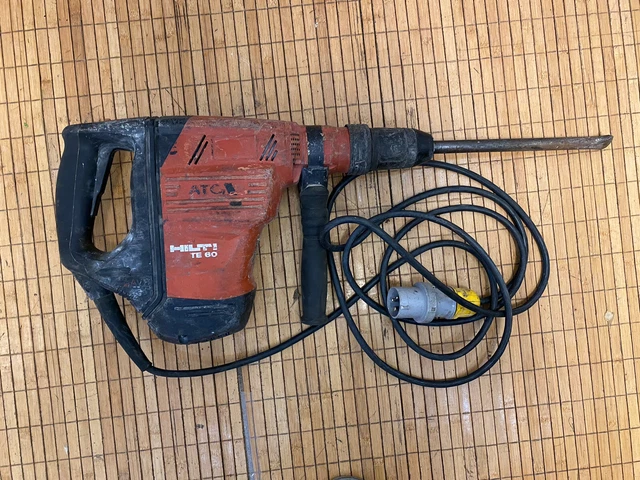 HILTI TE 60-ATC ROTARY BREAKER COMBI ROTARY HAMMER DRILL 110V + Chisel ...