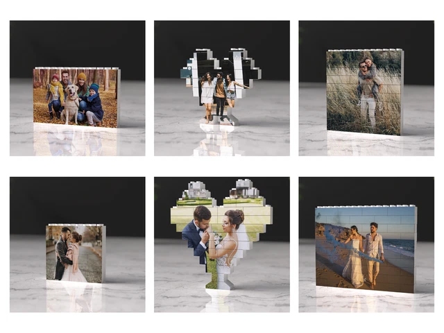 PERSONALISIERTES BAUSTEIN FOTOBLOCK Puzzle individuelles Bild, passt ...