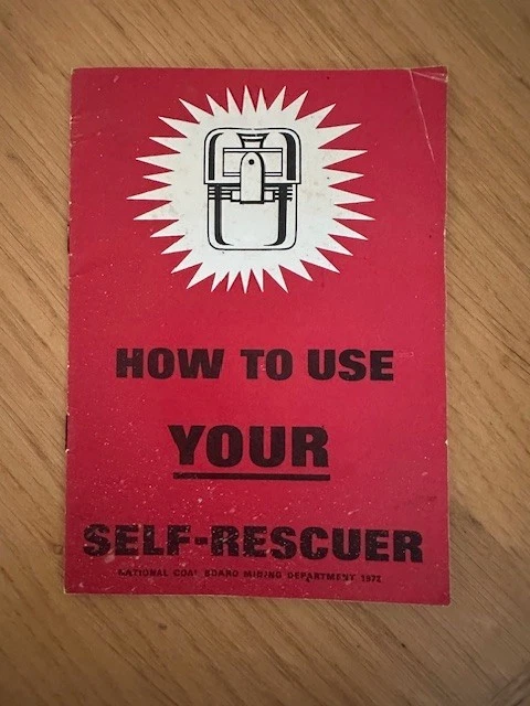 RARE VINTAGE HOW TO USE YOUR SELF-RESCUER National Coal Board Mining ...