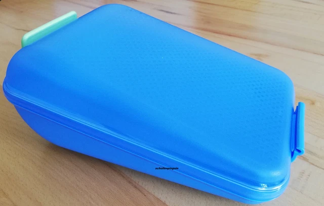 TUPPERWARE VESPERBOX A 18 Blau Brotdose Box Lunchbox Vesper Dose ...