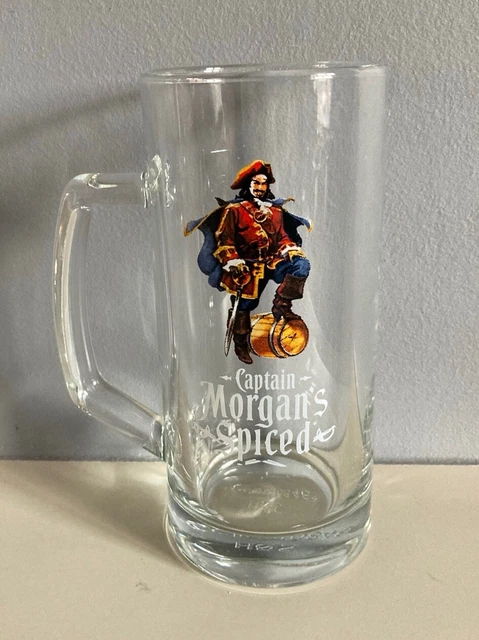 NEW CAPTAIN MORGAN'S Spiced/cola Glass Tankard 0.3 litre Man Cave/ Home ...