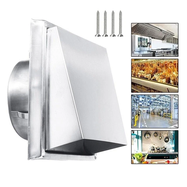 STAINLESS STEEL VENTILATION Duct Cover For Extractor Fans Rust ...